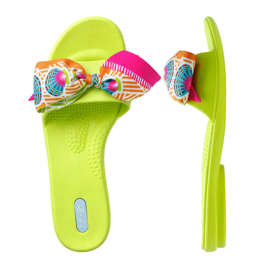 Courtney Slide Sandals - Citrine - Oka-B