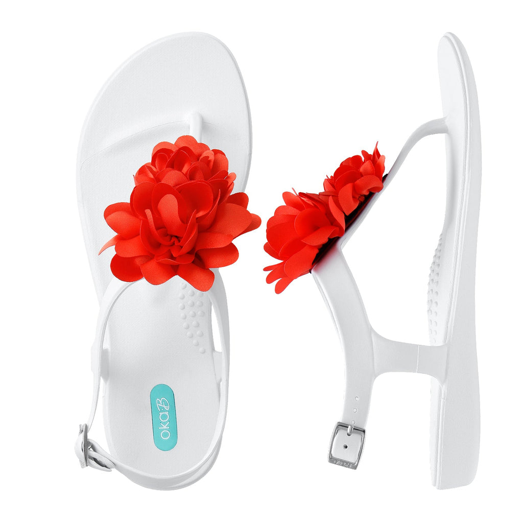 Posy T-Strap Sandal - Salt - Oka-B